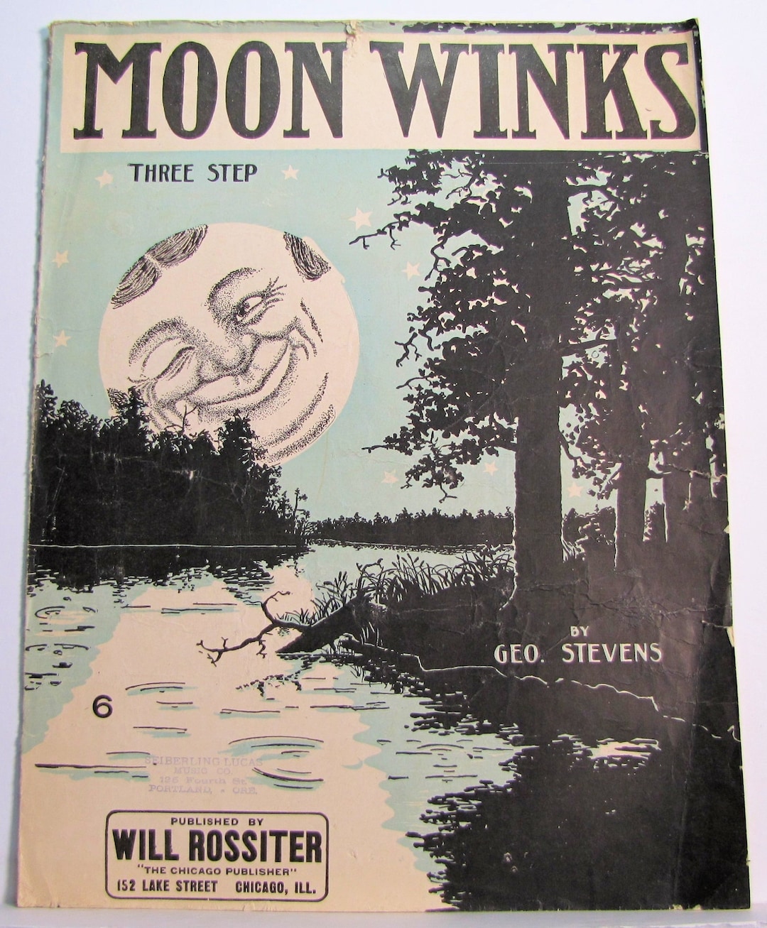 1904 MOON WINKS Three Step by Geo Stevens - Etsy