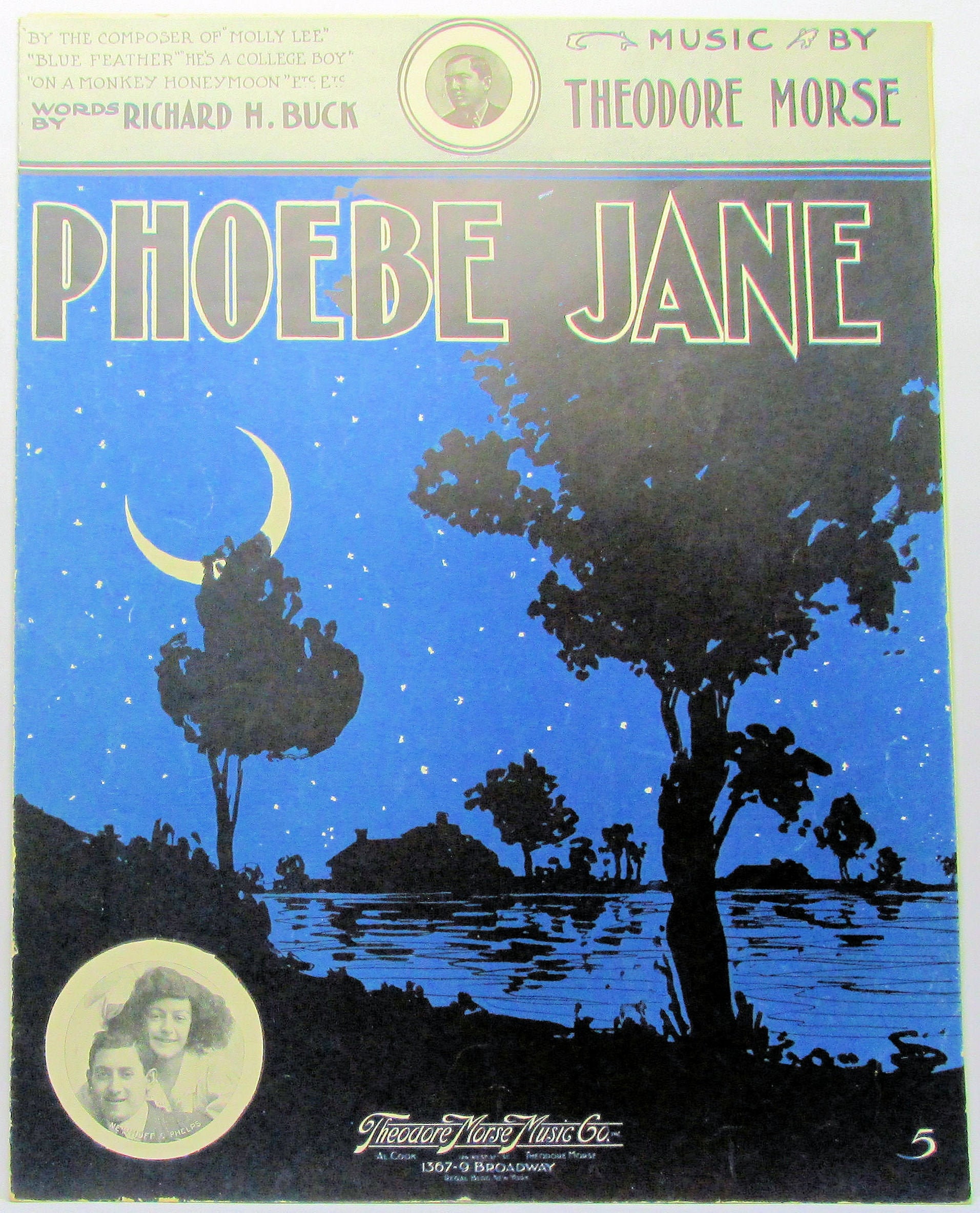 PHOEBE JANE Vintage Sheet Music by Richard H. Buck 1910 - Etsy