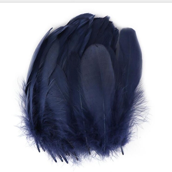 Navy Feathers - Etsy