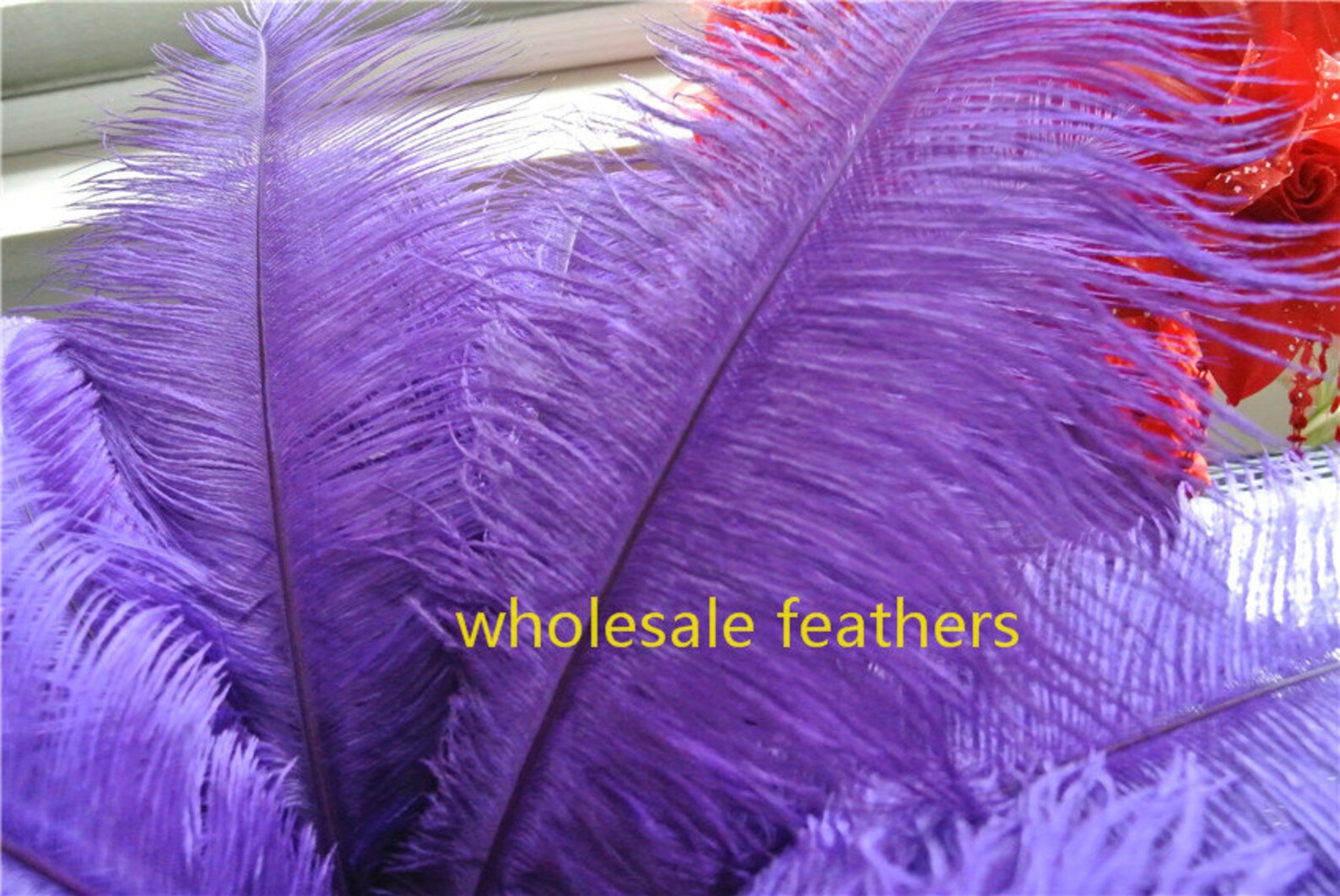100 Pcs Purple Ostrich Feather Plumes for Wedding Centerpiece Wedding ...