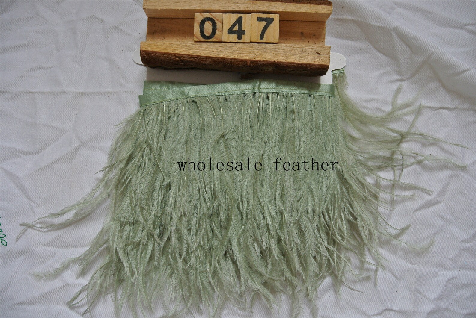 Olive Green Ostrich Feather Trimming Fringe Ostrich Feather Trim for ...