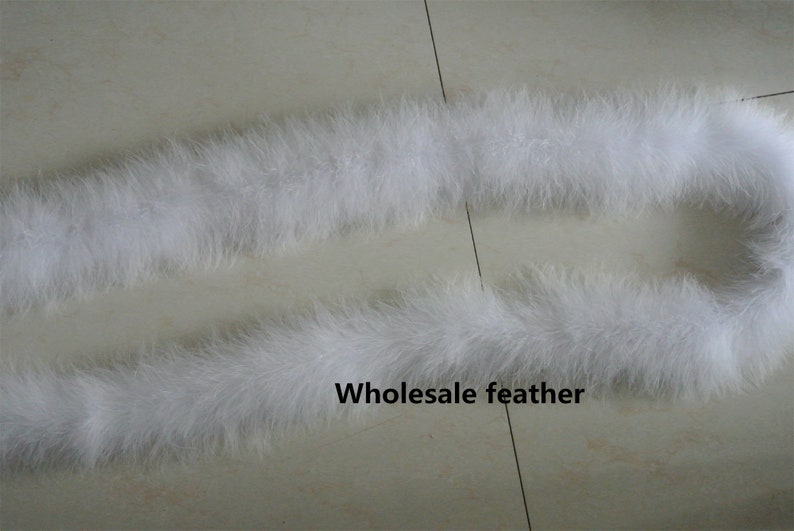 17 Colors 48g White Marabou Feather Boa Turkey Fluff Strip | Etsy