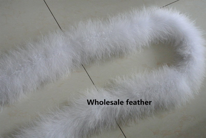 17 Colors 48g White Marabou Feather Boa Turkey Fluff Strip | Etsy