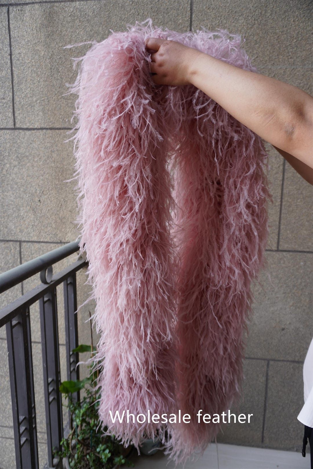 24 Colors 30 Ply Dust Pink Blush Pink (color C7) Ostrich Feather Boa ...