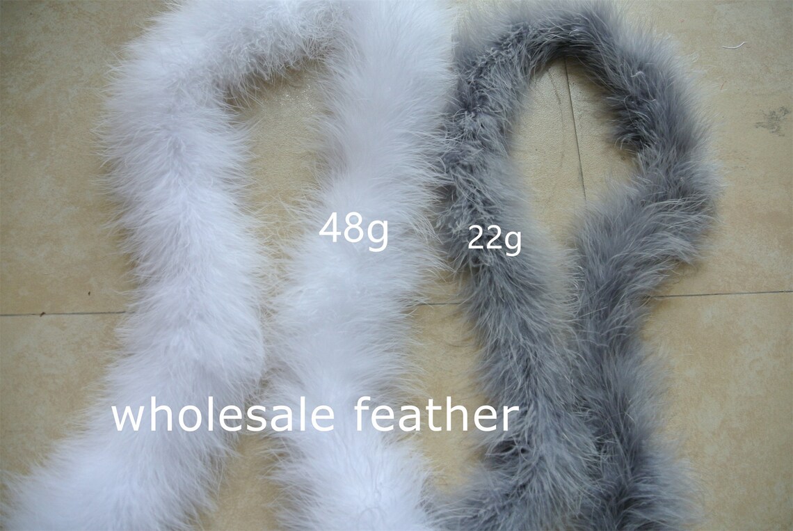 25 Colors 18g Dark Gray Marabou Feather Boa Turkey Fluff Strip - Etsy