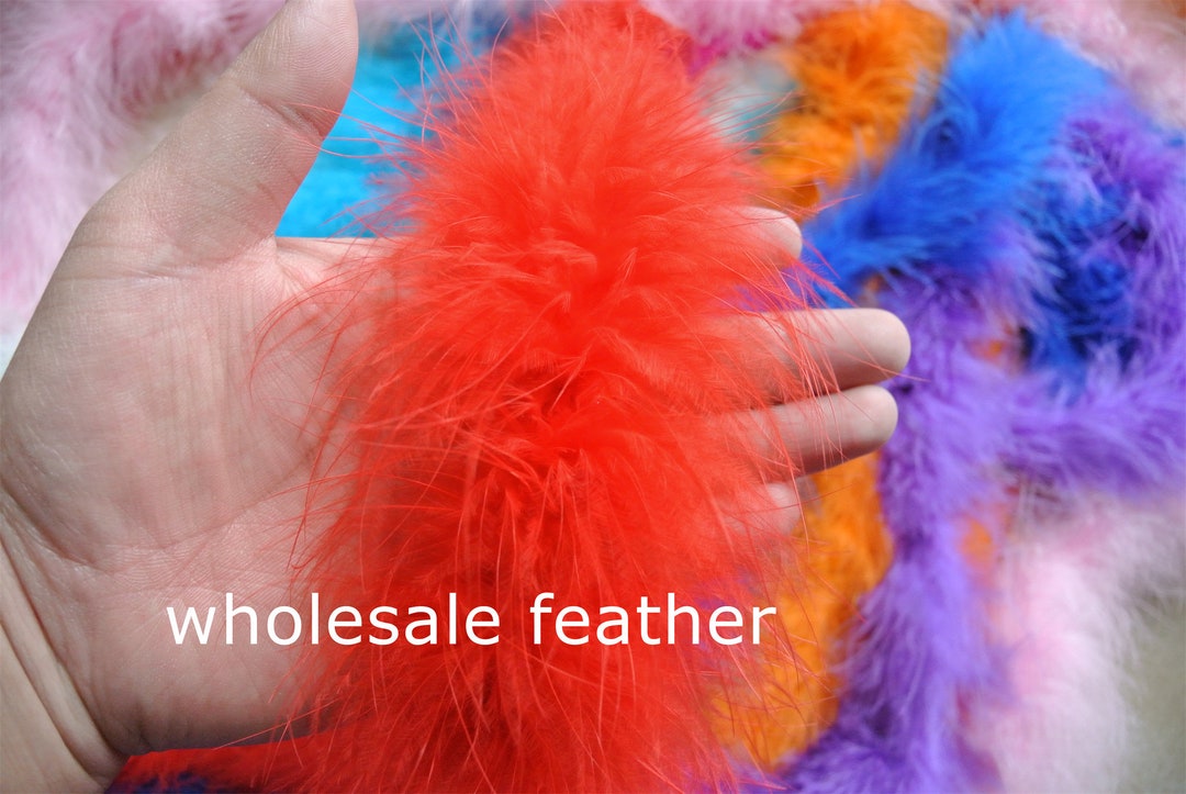 25 Colors 18g Red Marabou Feather Boa Turkey Fluff Strip Fluffy Boa - Etsy