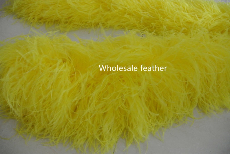 18 Ply Yellow Ostrich Feather Boa for Costume Supply - Etsy