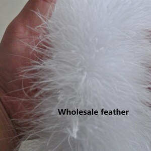 17 Colors 48g White Marabou Feather Boa Turkey Fluff Strip Fluffy Boa ...