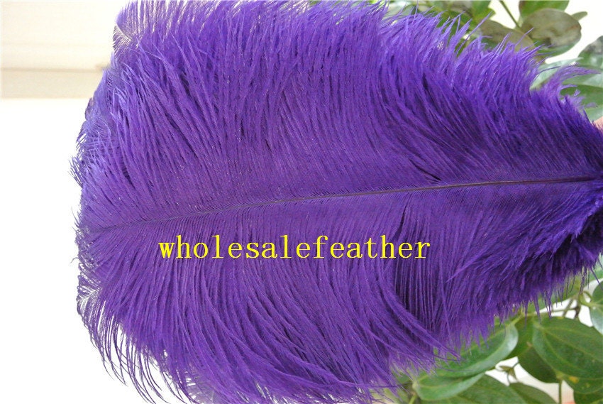100 pcs purple ostrich feather plumes for wedding centerpieces | Etsy