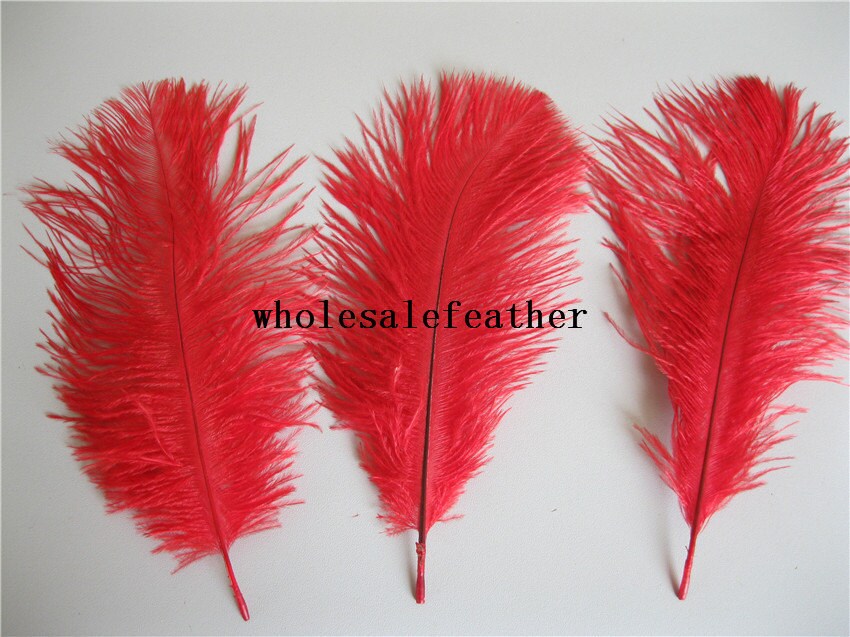 50 pcs red ostrich feather plume for wedding centerpiece | Etsy