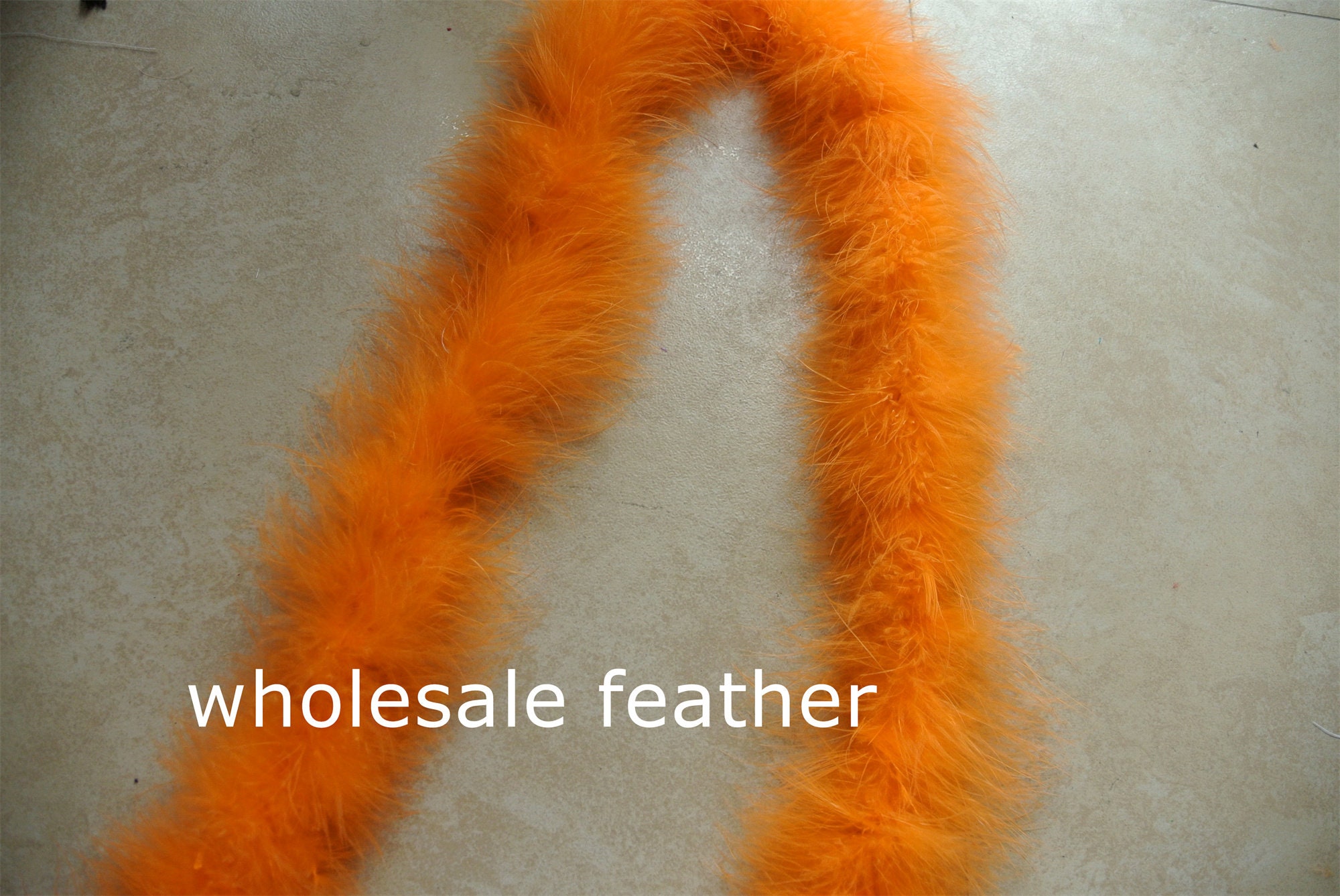 25 Colors 18g Orange Marabou Feather Boa Turkey Fluff Strip - Etsy