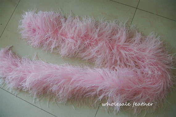 10 Ply Light Pink Ostrich Feather Boa 3 20 Ply 10 Colors for Costume Supply Etsy UK