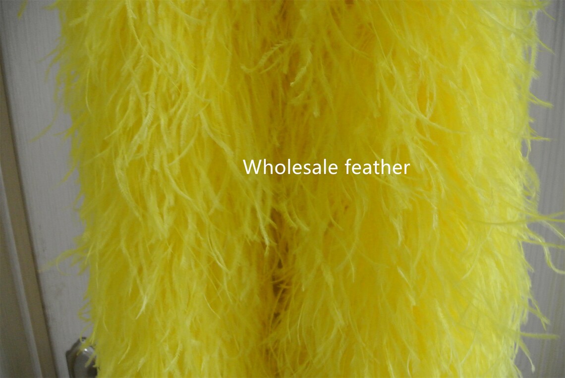 18 Ply Yellow Ostrich Feather Boa for Costume Supply - Etsy