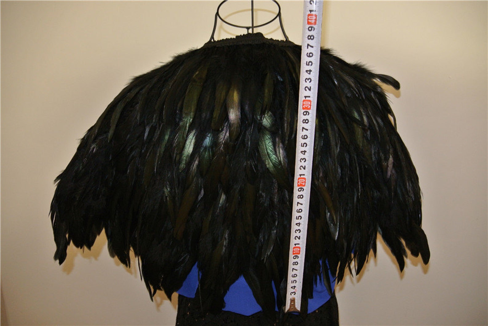 Black Feather Cape Feather Jacket Feather Shawl Rooster Feather Cape 5 ...