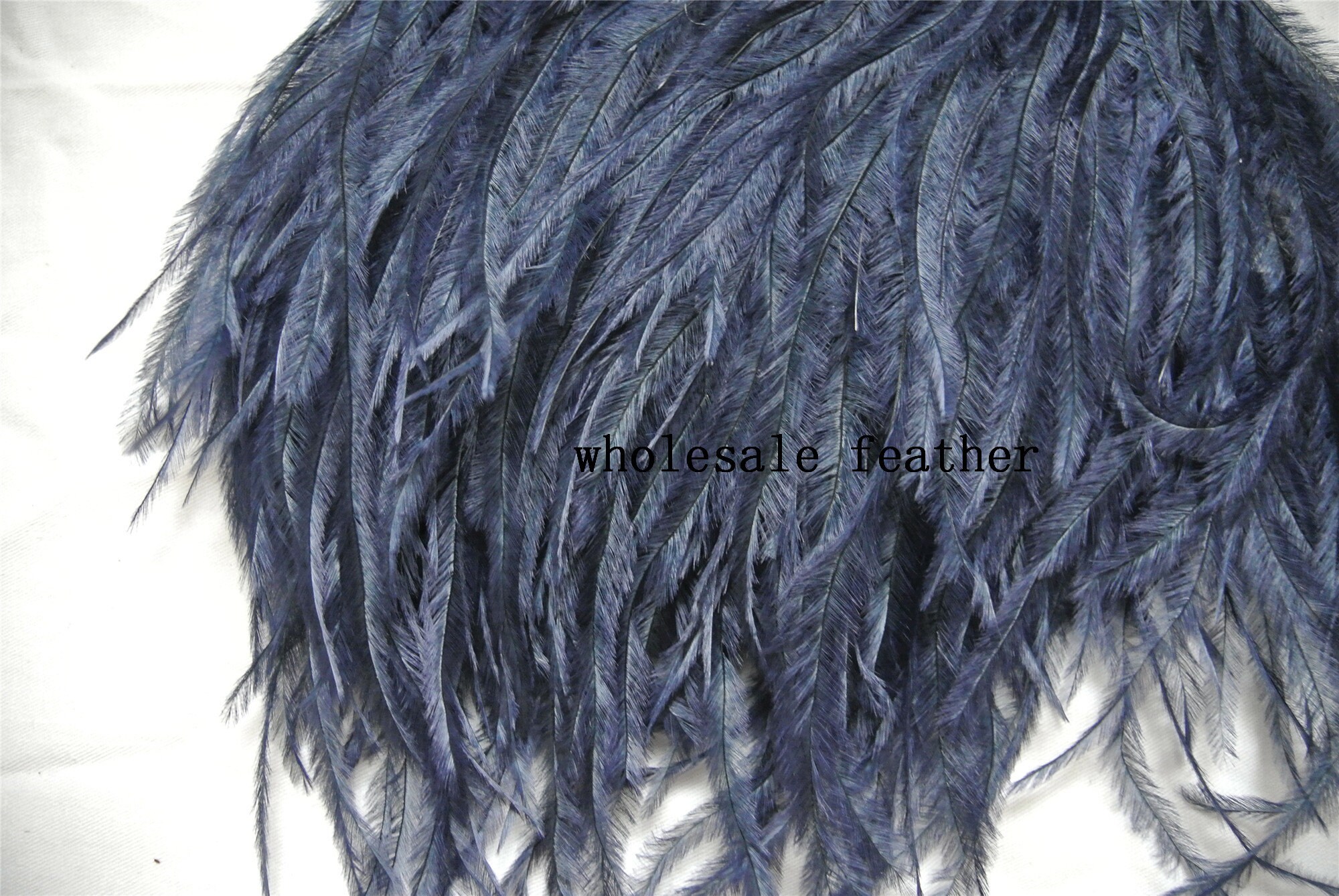 Nave Blue Ostrich Feather Trimming Fringe Ostrich Feather Trim for ...