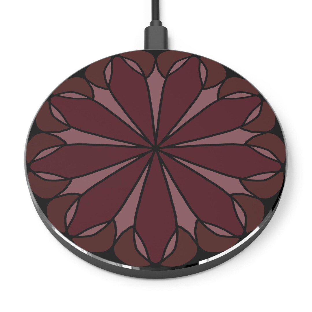 Mandala Wireless Charger Boho Desk Accessory Fast Charger Unique Gift ...
