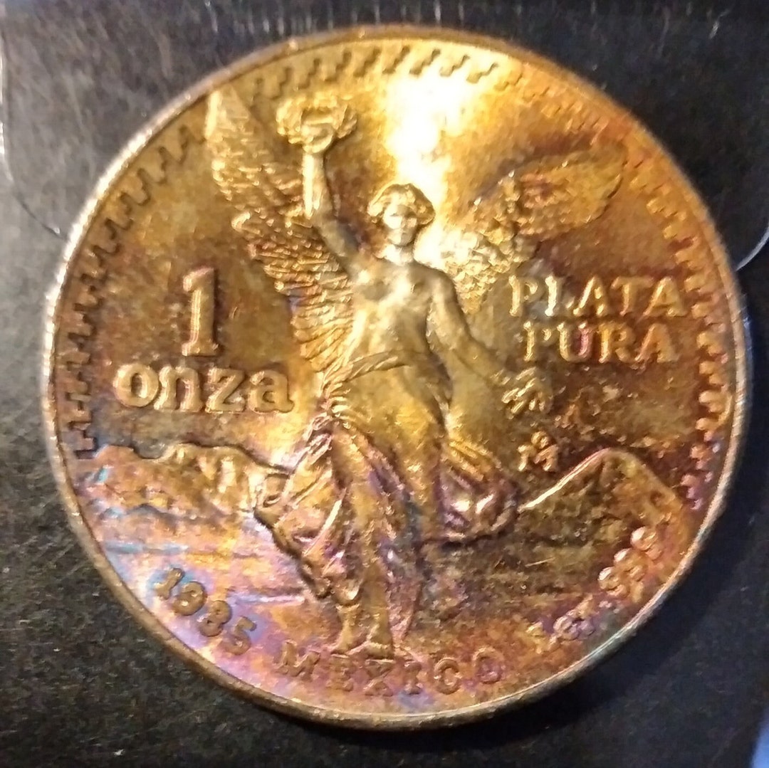 1985 1 Oz .999 Fine SILVER MEXICO Uncirculated Libertad Pura Plata Coin ...