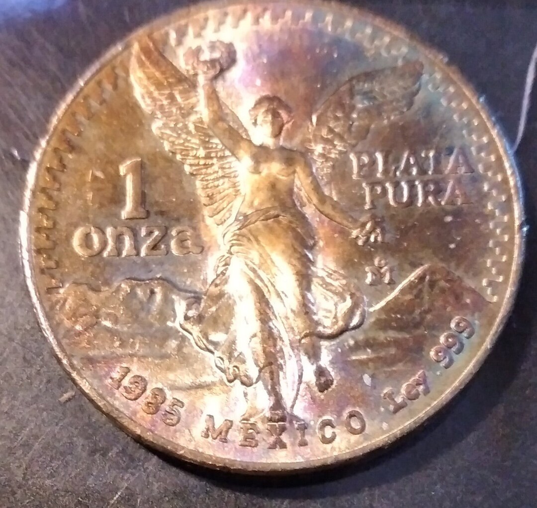 1985 1 Oz .999 Fine SILVER MEXICO Uncirculated Libertad Pura Plata Coin ...