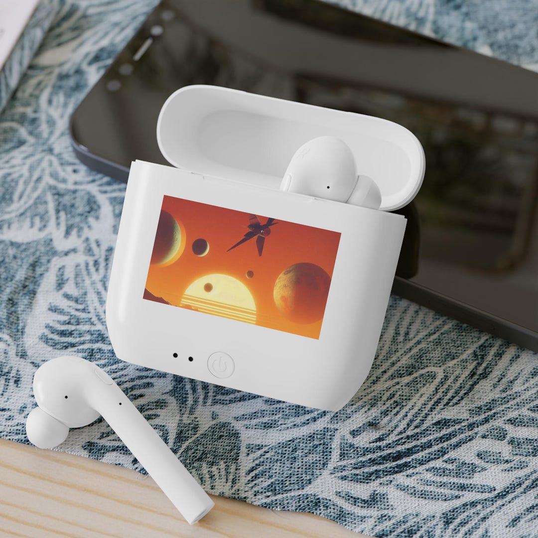 Galaxy-themed Wireless Earbuds, Cosmic Bluetooth Headphones, Space ...