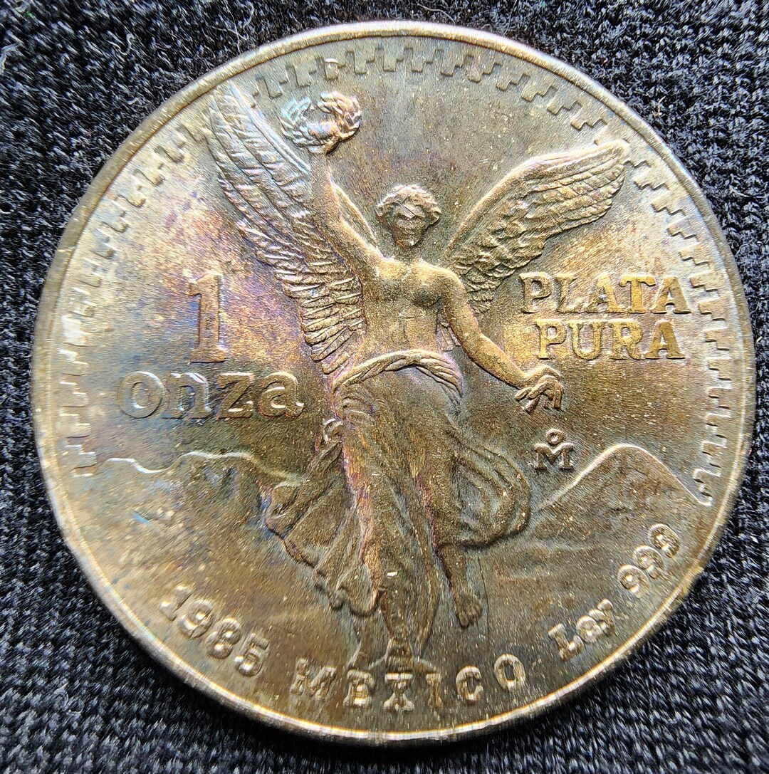 1985 1 Oz .999 Fine SILVER MEXICO Uncirculated Libertad Pura Plata Coin ...