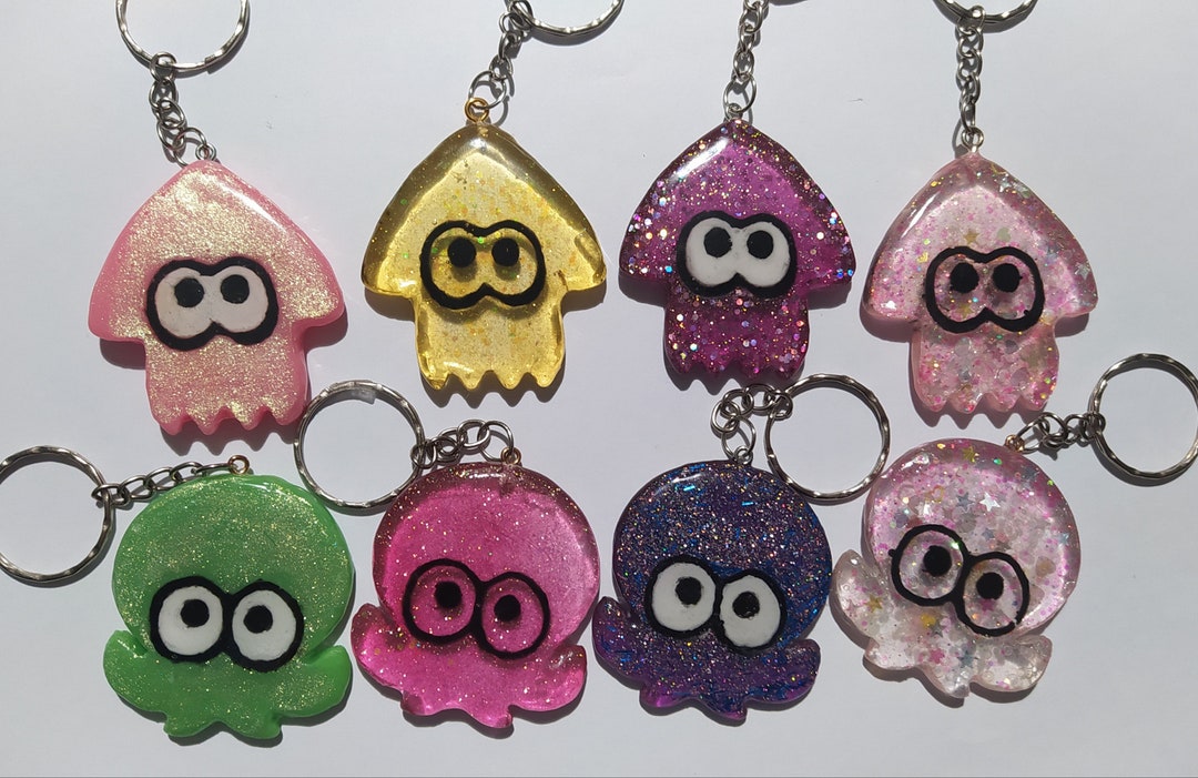 Splatoon Resin Keychains - Etsy