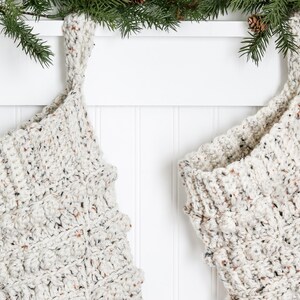 Farmhouse Crochet Christmas Stocking | Farmhouse Crochet Holiday ...