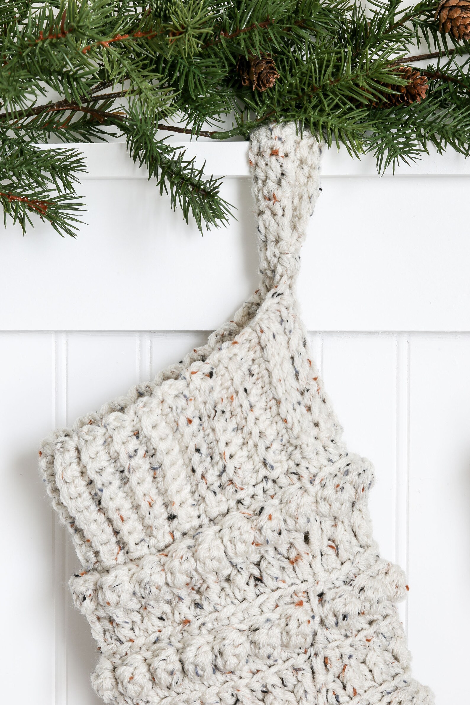 Farmhouse Crochet Christmas Stocking | Farmhouse Crochet Holiday ...