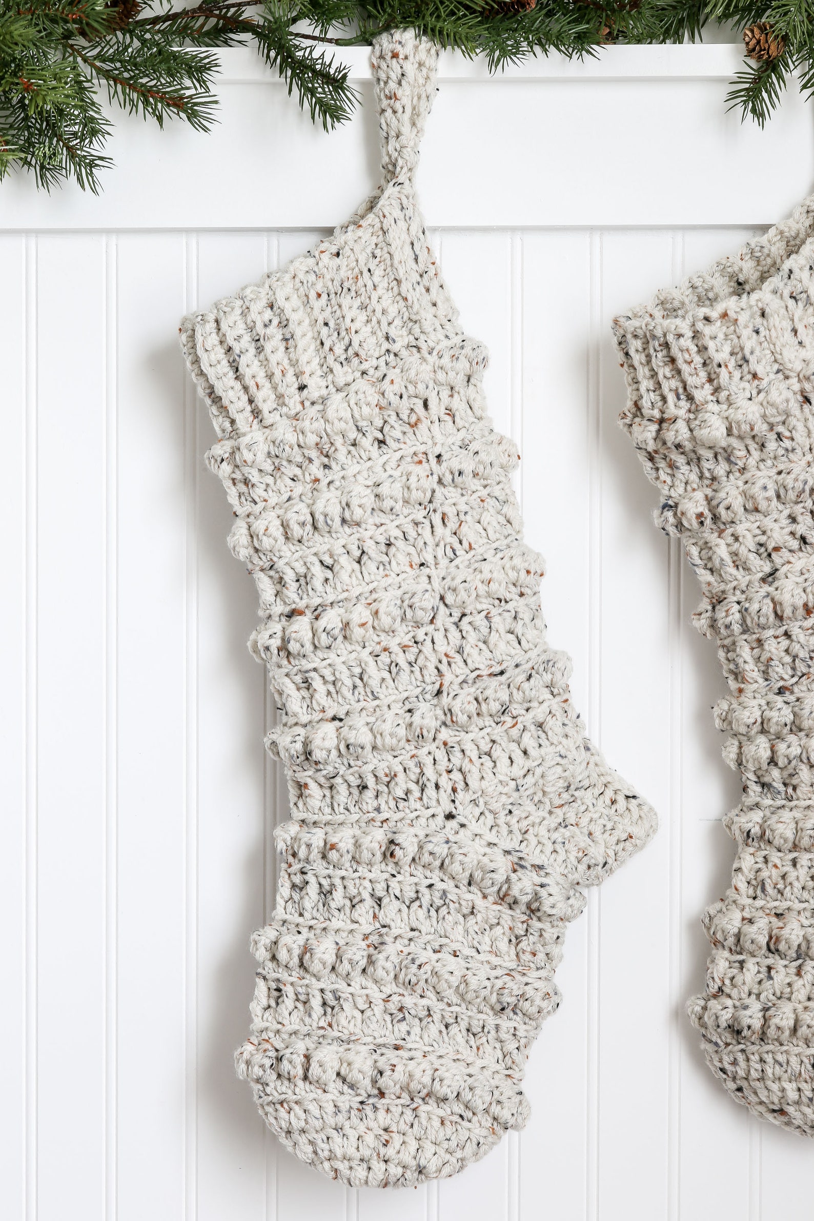 Farmhouse Crochet Christmas Stocking | Farmhouse Crochet Holiday ...