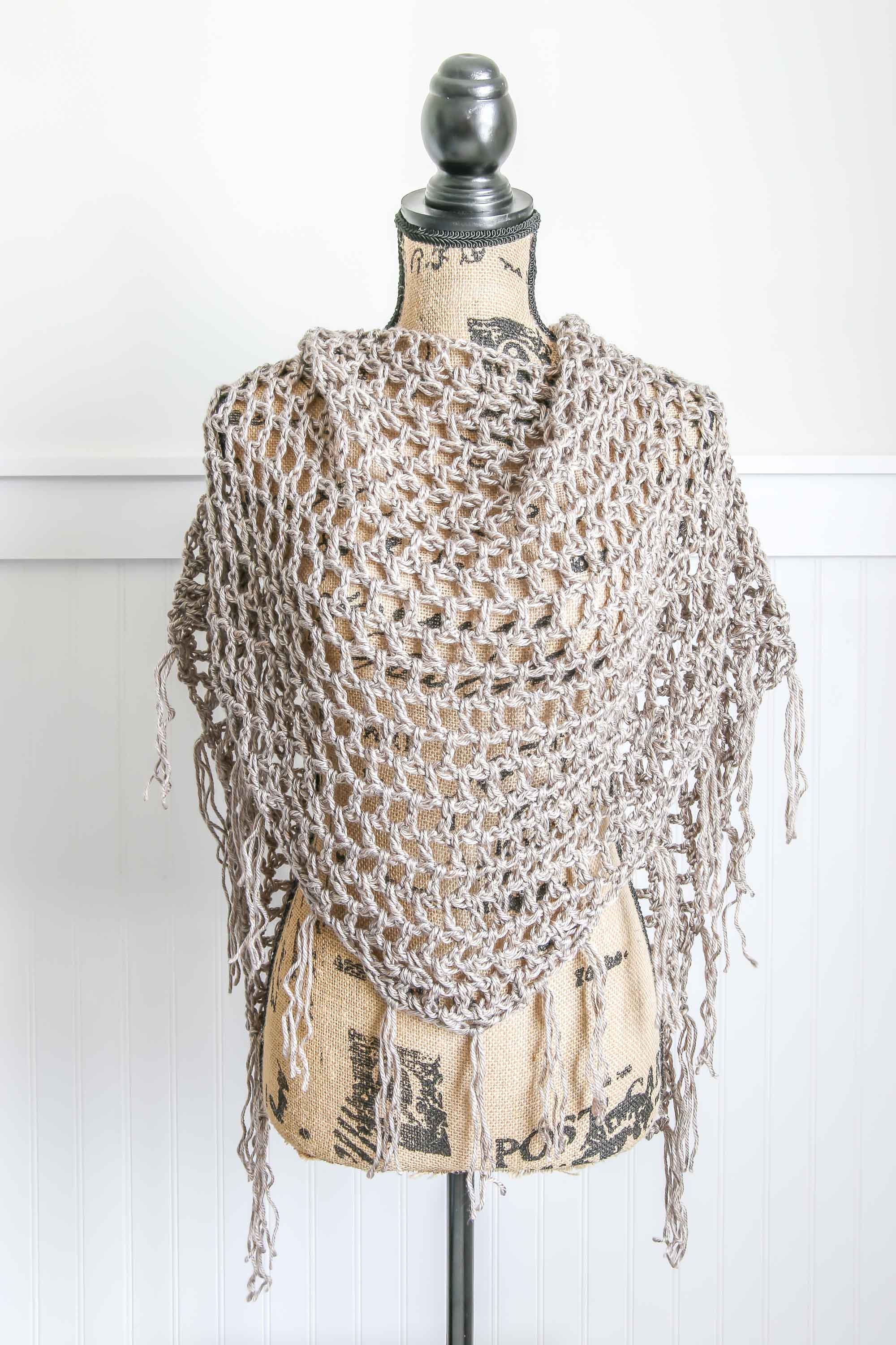 The Grace Scarf | Soft Spring Scarf | Open Weave Crochet Scarf With ...