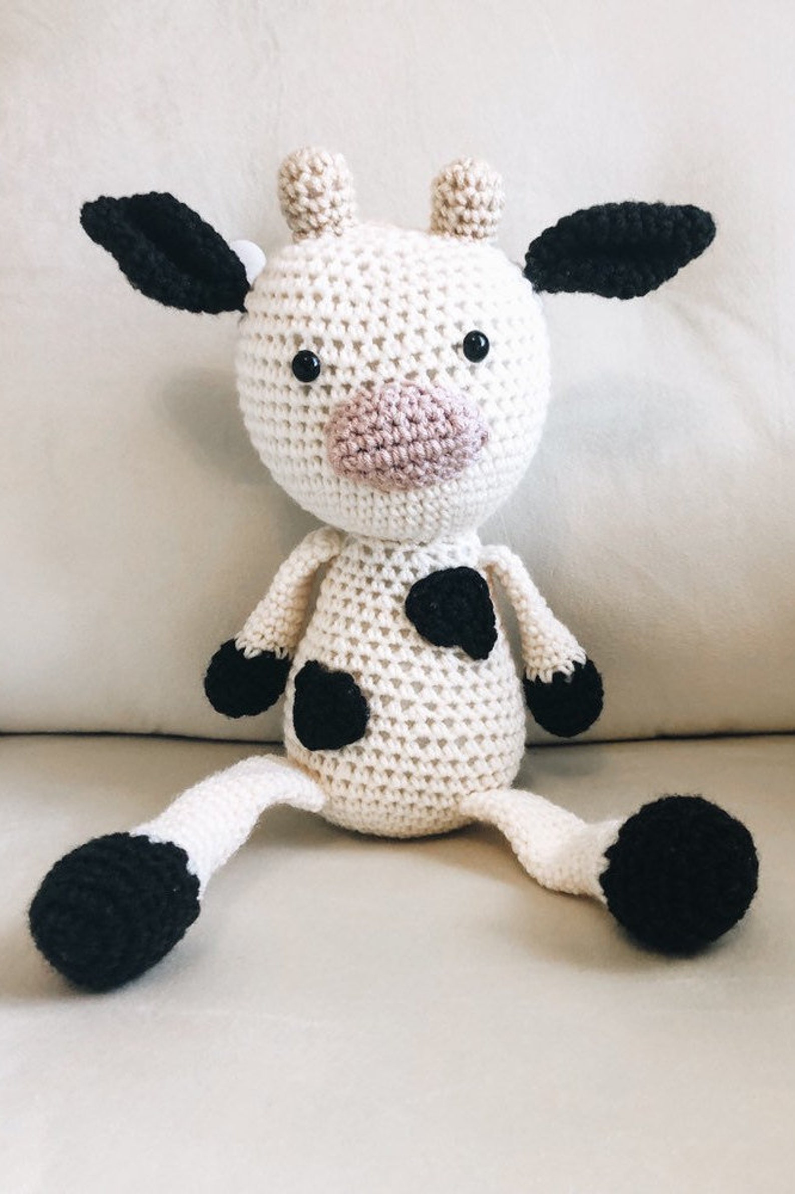 Crochet Cow | Farm Stuffed Animal Cow for Kids | Farm Kid Cow Toy ...
