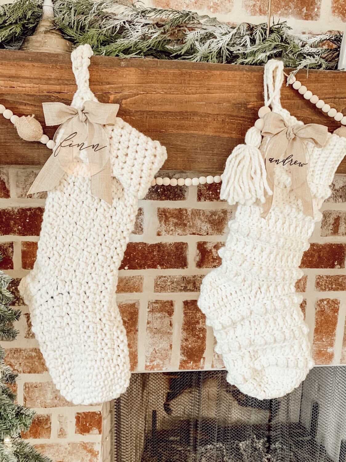 Farmhouse Crochet Christmas Stocking | Farmhouse Crochet Holiday ...