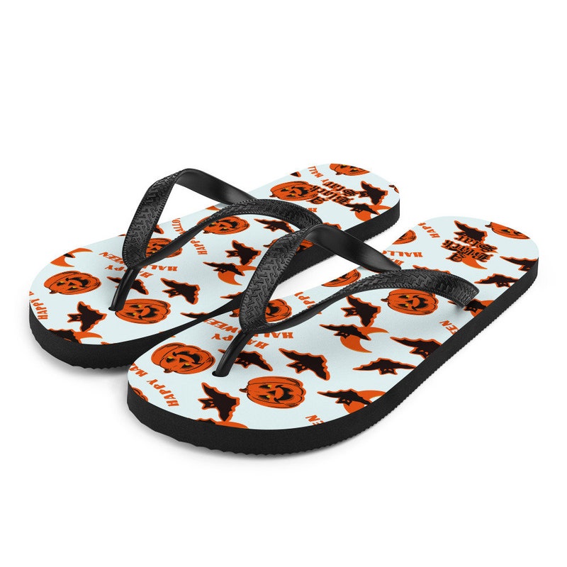 Halloween Flip Flops - Etsy