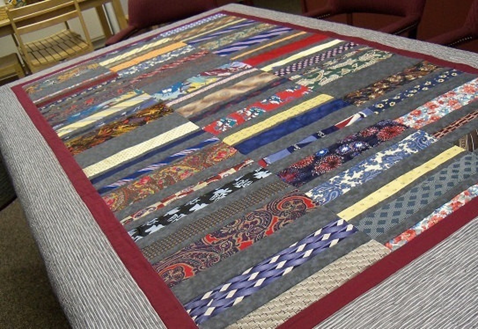Handmade Neck Tie Quilt......retirement Quilt... Memory Quilt - Etsy