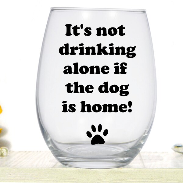 Dog Wine Glass - Etsy