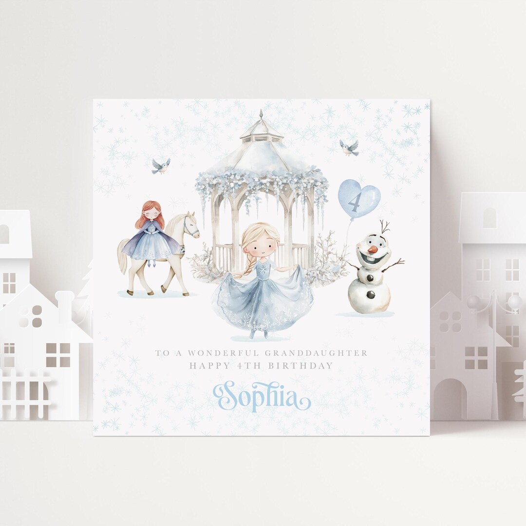 Frozen Princess Birthday Card, Frozen Princess Birthday Card ...
