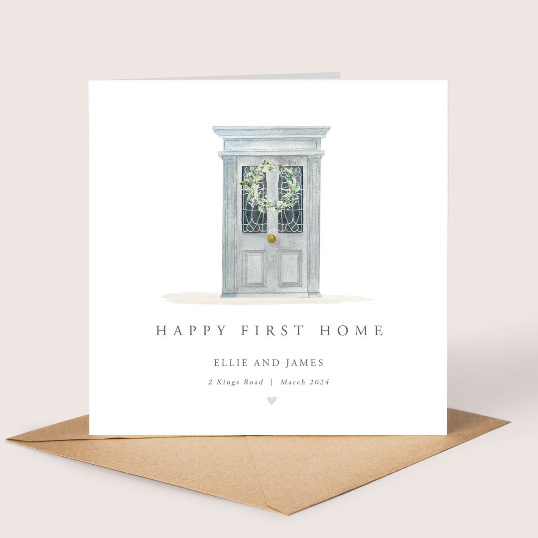 Personalised New Home Card, Happy New Home, New Home Congratulations ...