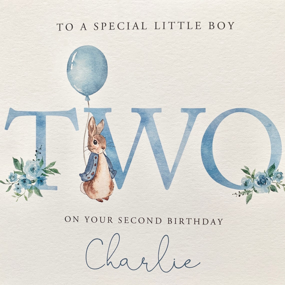 Peter Rabbit 2nd Birthday Card Personalised Boy's 2nd - Etsy