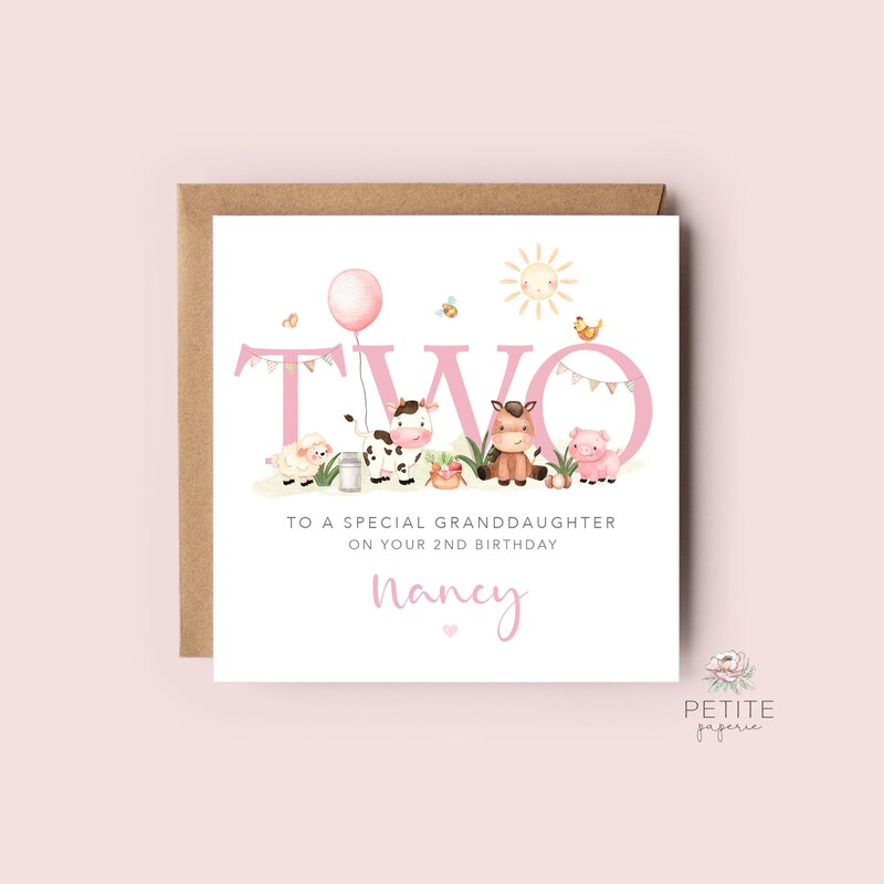 2nd Birthday Card - Etsy