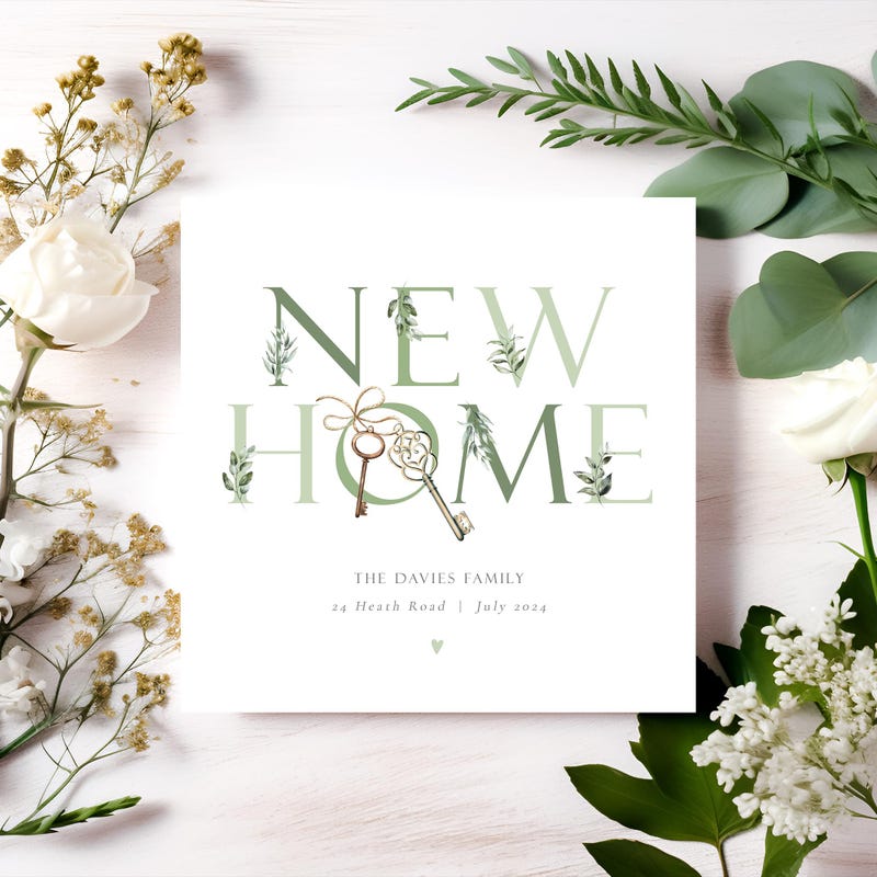 New Home Cards - Etsy