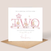 2nd Birthday Card - Etsy UK