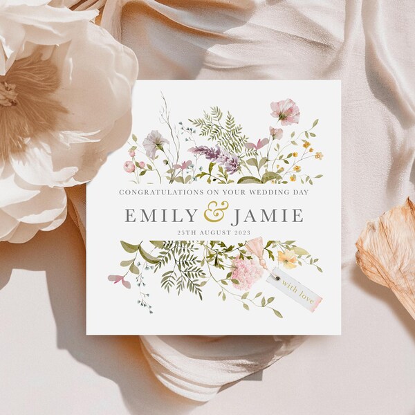 Custom Wedding Card - Etsy