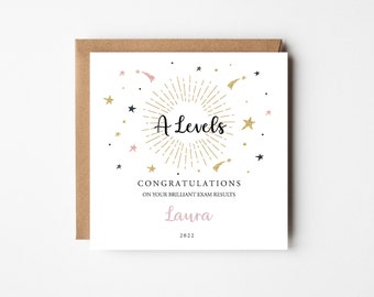 Congratulations on Your Exams Card Well Done Exams - Etsy