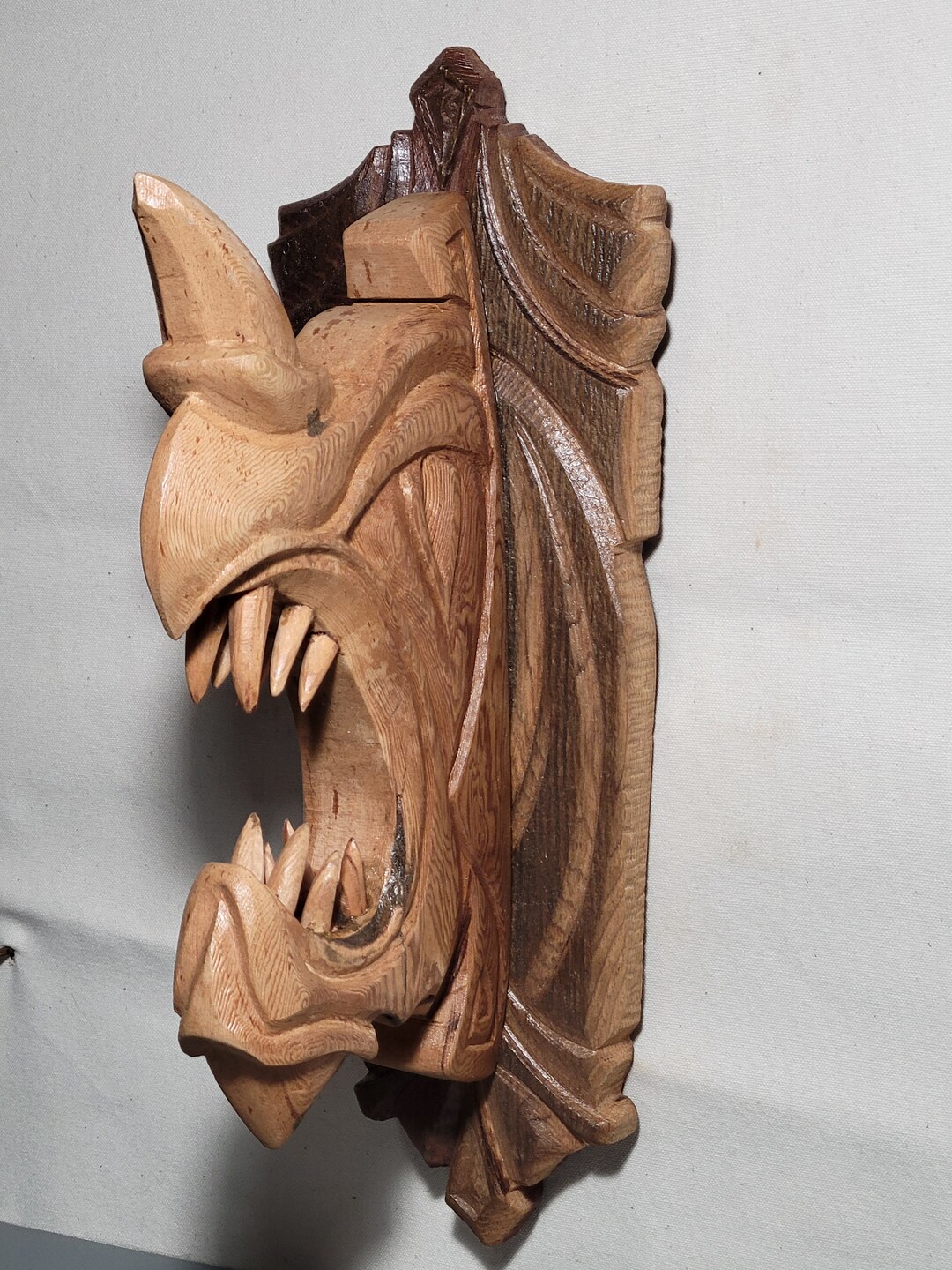 Original Art Hand Carved. Slain Beast Trophy - Etsy