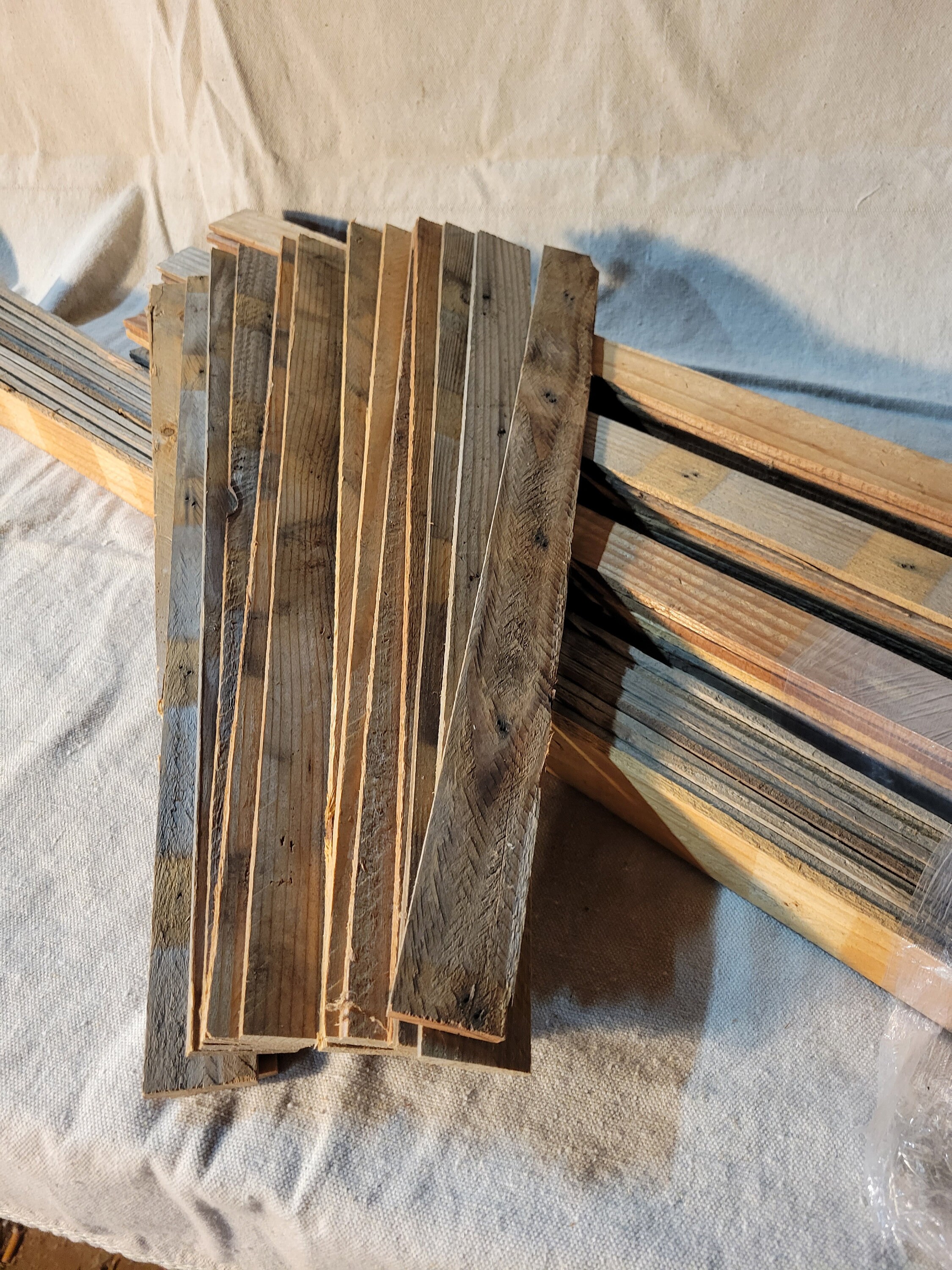 Lath Wood Strips Quilting Mosaic Barn Wall Art Supplies 122 Feet - Etsy