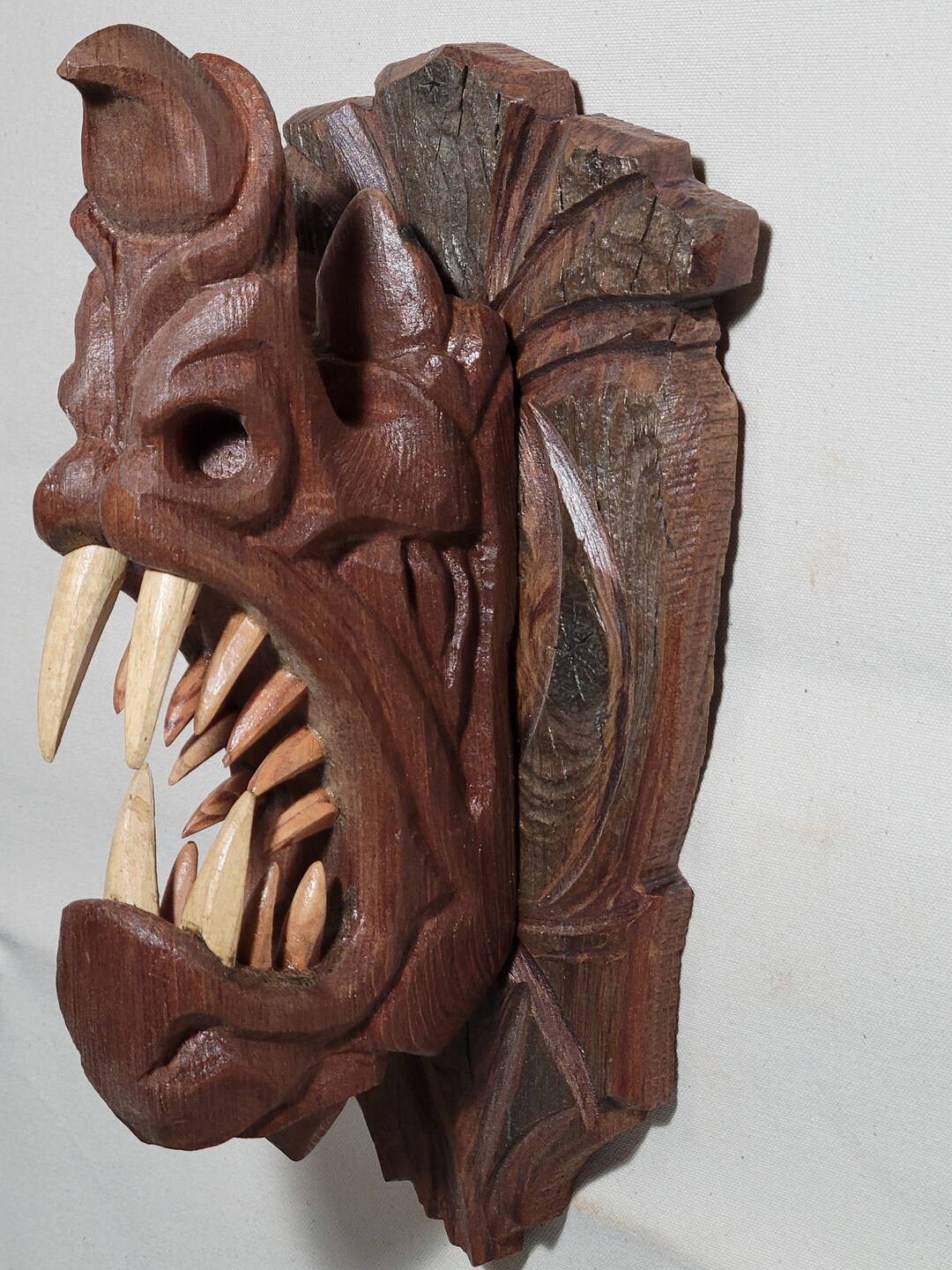Original Art Hand Carved. Slain Beast Trophy - Etsy