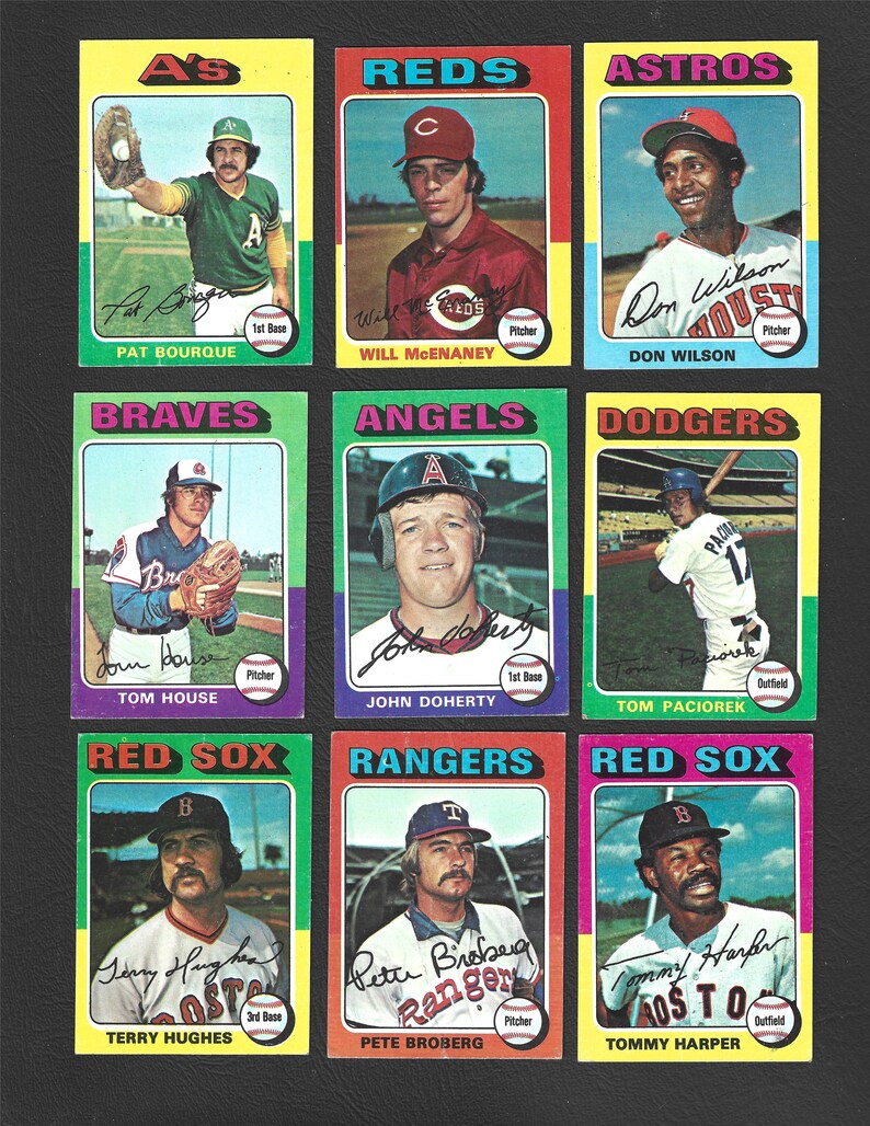 1975 Topps Baseball 16 Card Starter Set Vintage Collectable - Etsy