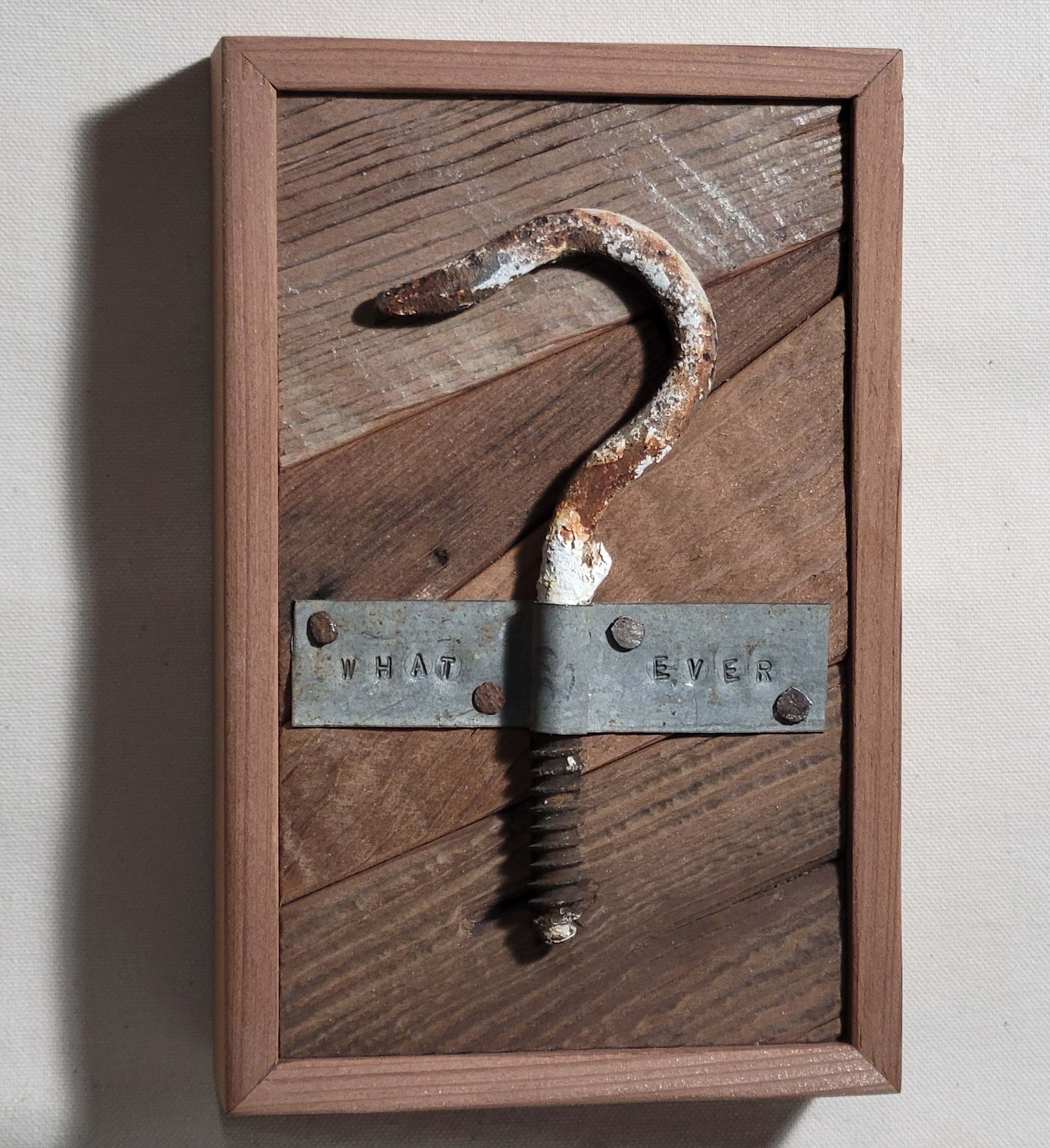 What Ever Original Art Assemblage 4x7 Inch Shelf Sitter Antique Rustic ...
