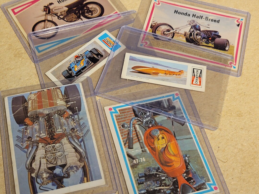 Collectable Trading Cards. 70's Motor Sports Cards Lot of - Etsy