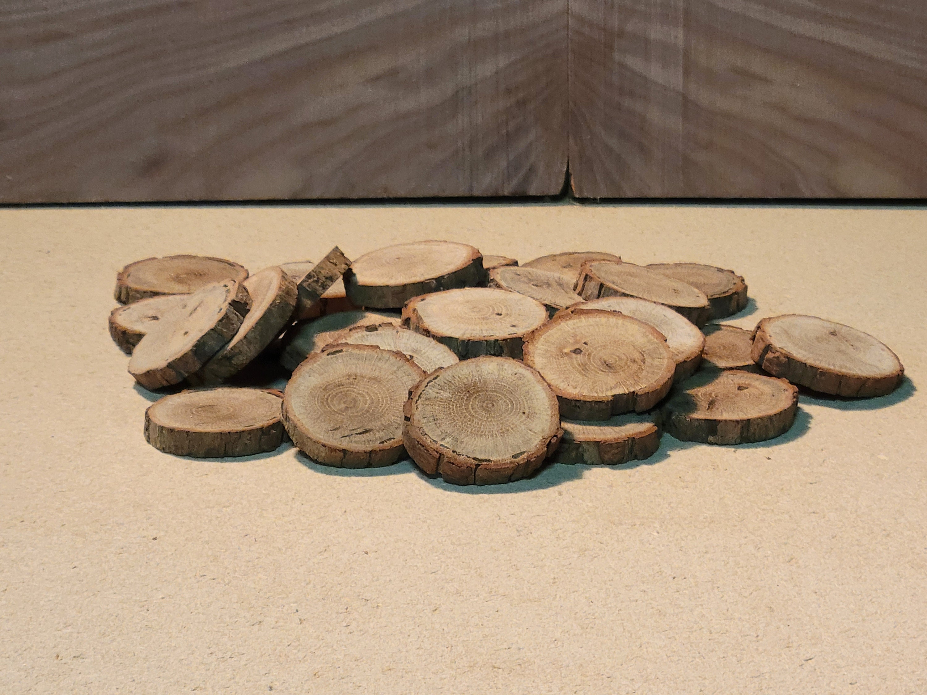 One Pound Package of 28 2 Inch Round Hardwood Cookies - Etsy