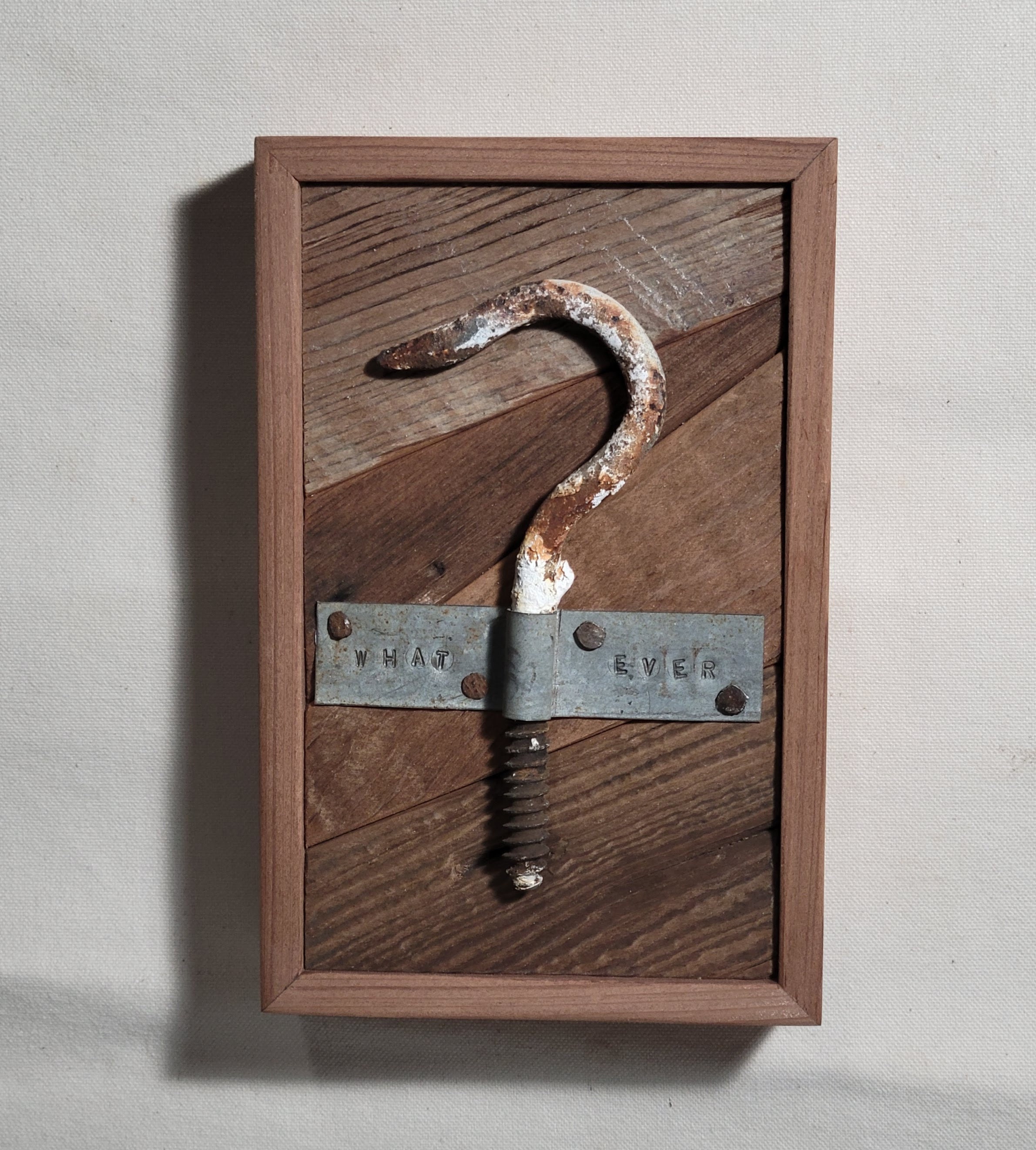 What Ever Original Art Assemblage 4x7 Inch Shelf Sitter Antique Rustic ...